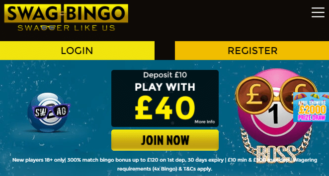 Swag Bingo | No Deposit Bonus