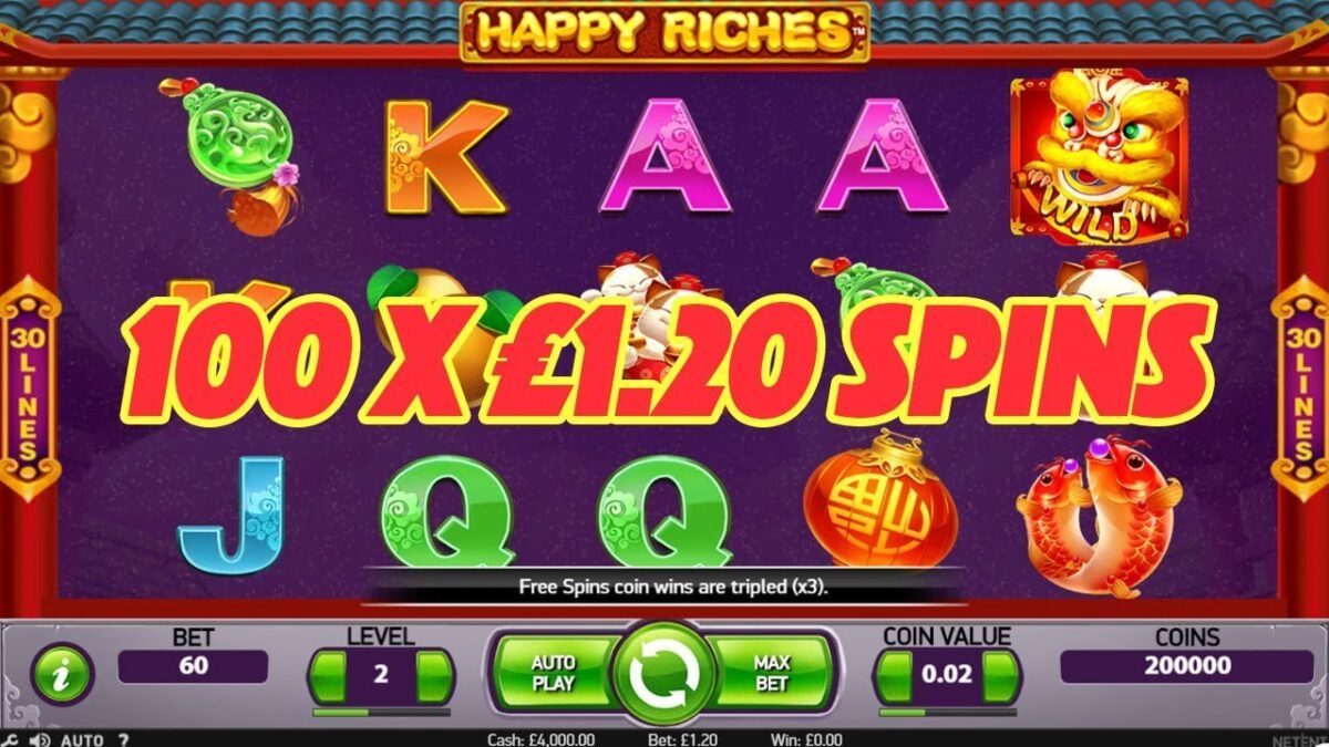 Check out NetEnt's NEW Happy Riches! | NoDepositBonus.cc